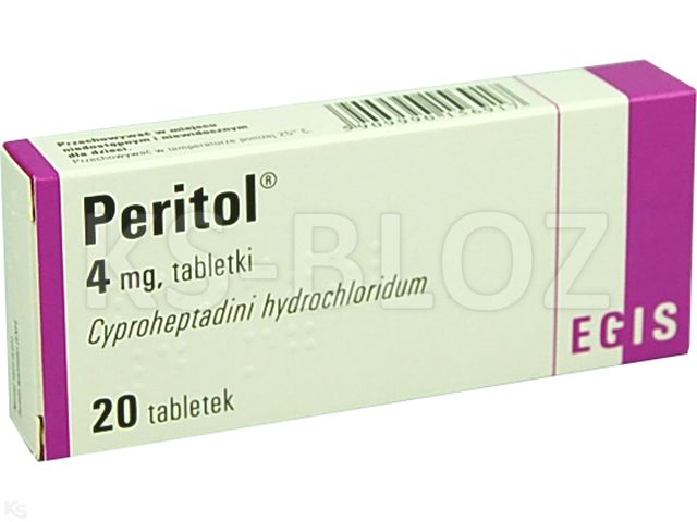 Peritol, syrop, 2 mg/5ml, 100 ml, ulotka, zamienniki, interakcje