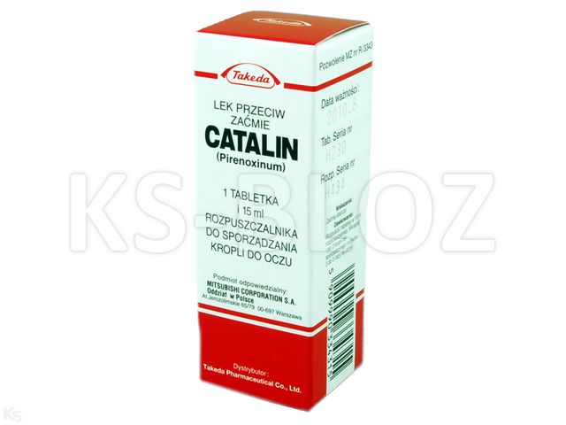 Catalin, krople do oczu, 0,75 mg, 1 tabl., ulotka, zamienniki, interakcje