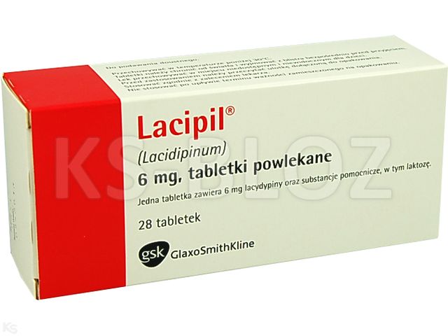 Lacipil, tabletki powlekane, 2 mg, 28 tabl., ulotka, zamienniki, interakcje