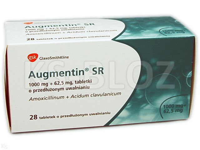 Augmentin SR - ulotka (dawkowanie, zastosowanie, interakcje) - KtoMaLek.pl