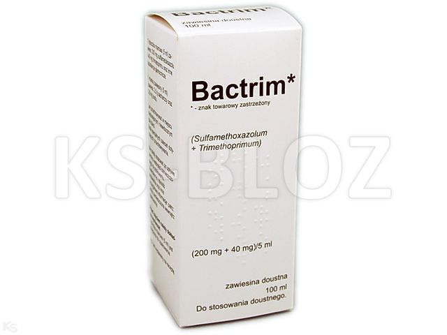 Bactrim, syrop, (0,2g+0,04g)/5ml, 100 ml, ulotka, zamienniki, interakcje