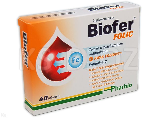 Biofer Folic - ulotka (dawkowanie, zastosowanie, interakcje) - KtoMaLek.pl