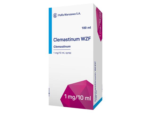 Clemastinum WZF - ulotka (dawkowanie, zastosowanie, interakcje ...