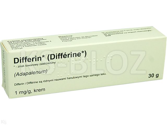 Differin - ulotka (dawkowanie, zastosowanie, interakcje) - KtoMaLek.pl