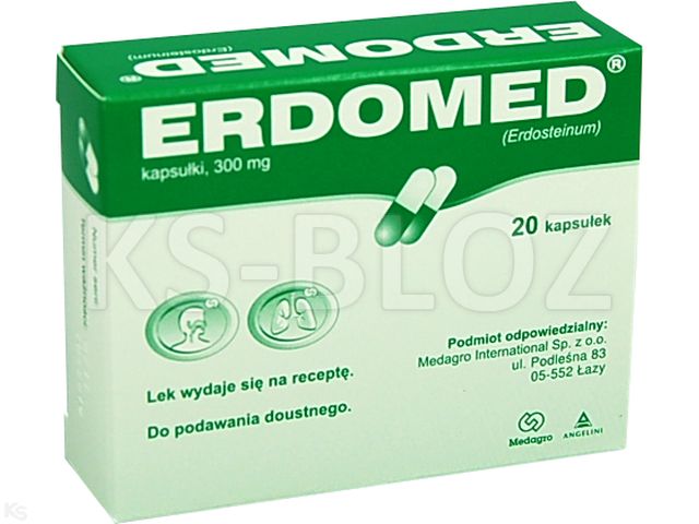 Erdomed - ulotka (dawkowanie, zastosowanie, interakcje) - KtoMaLek.pl