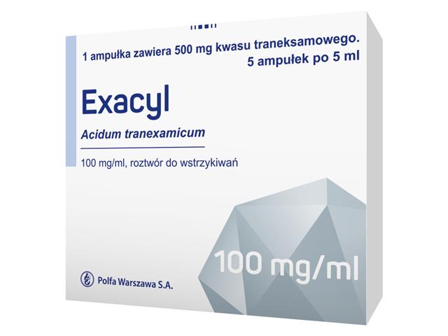 Exacyl - ulotka (dawkowanie, zastosowanie, interakcje) - KtoMaLek.pl