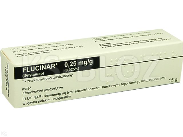 Flucinar - ulotka (dawkowanie, zastosowanie, interakcje) - KtoMaLek.pl