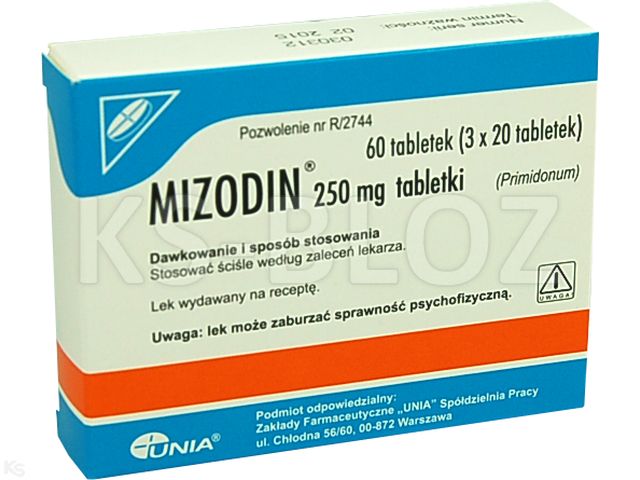 Mizodin - ulotka (dawkowanie, zastosowanie, interakcje) - KtoMaLek.pl