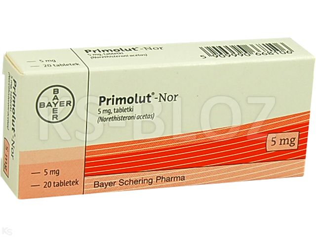 Primolut-Nor - ulotka (dawkowanie, zastosowanie, interakcje) - KtoMaLek.pl