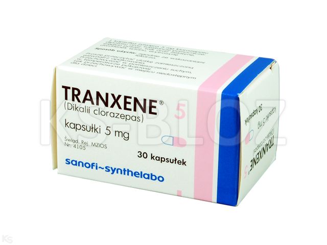 Tranxene - ulotka (dawkowanie, zastosowanie, interakcje) - KtoMaLek.pl